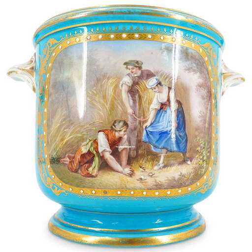 18th Century Sevres Blue Painted Jardiniere