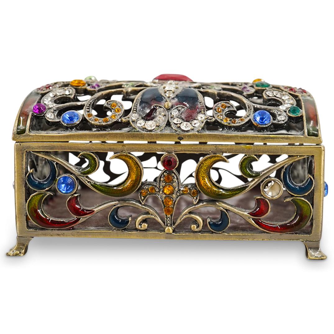 Jeweled Reticulated Enamel Trinket Box - Mar 21, 2023 | Akiba Galleries ...