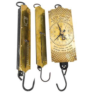 Antique Hanging Brass Scales