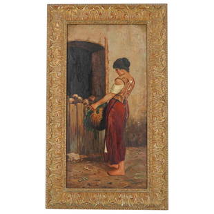 Signed V. Remsen Oil Painting