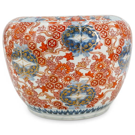 Japanese Imari Porcelain Cache Pot Vase