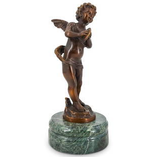 Antique Signed Auguste Moreau (french, 1834) Bronze Statue