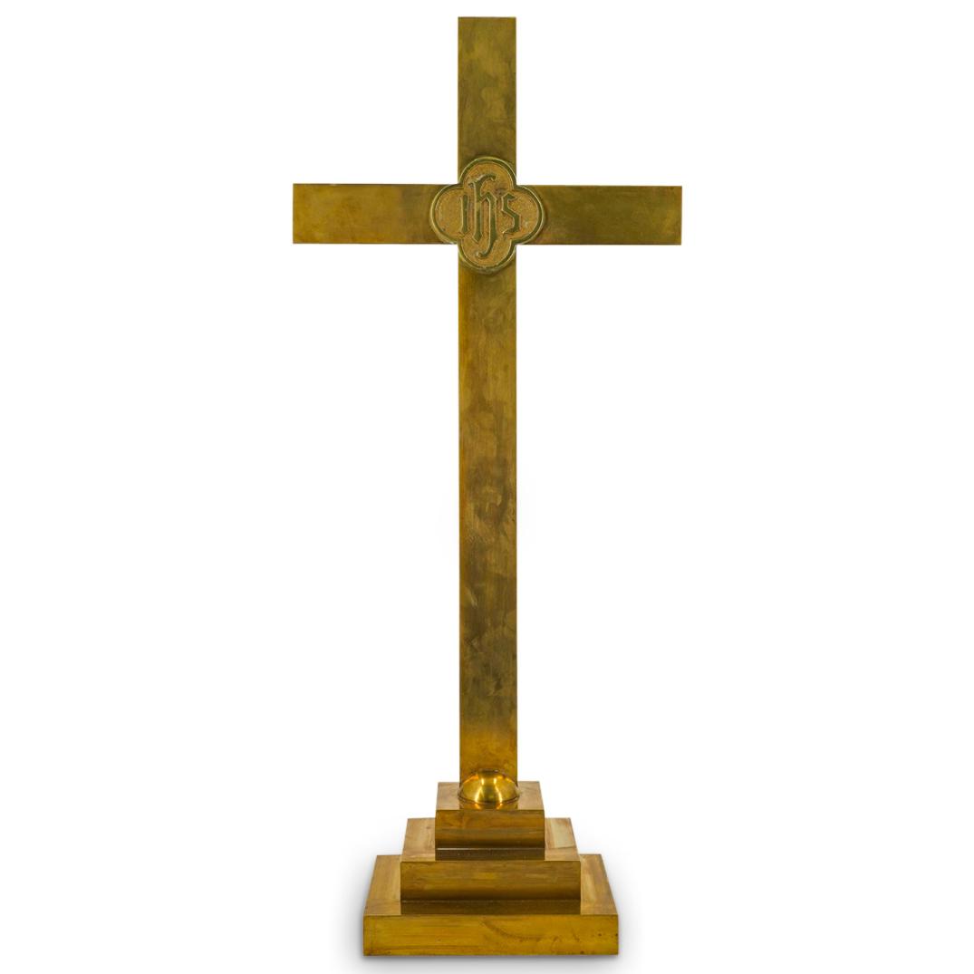 Sudbury Gilt Bronze Christogram Altar Cross Auction
