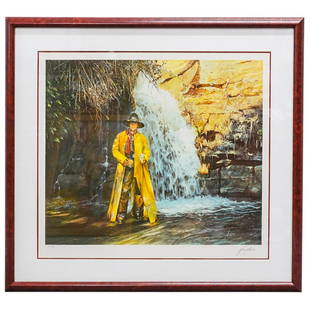 1970's Coors Cowboy Framed Prints By Gordon Snidow