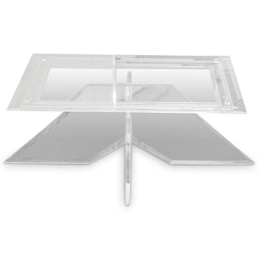 Vintage Geometric Lucite Table