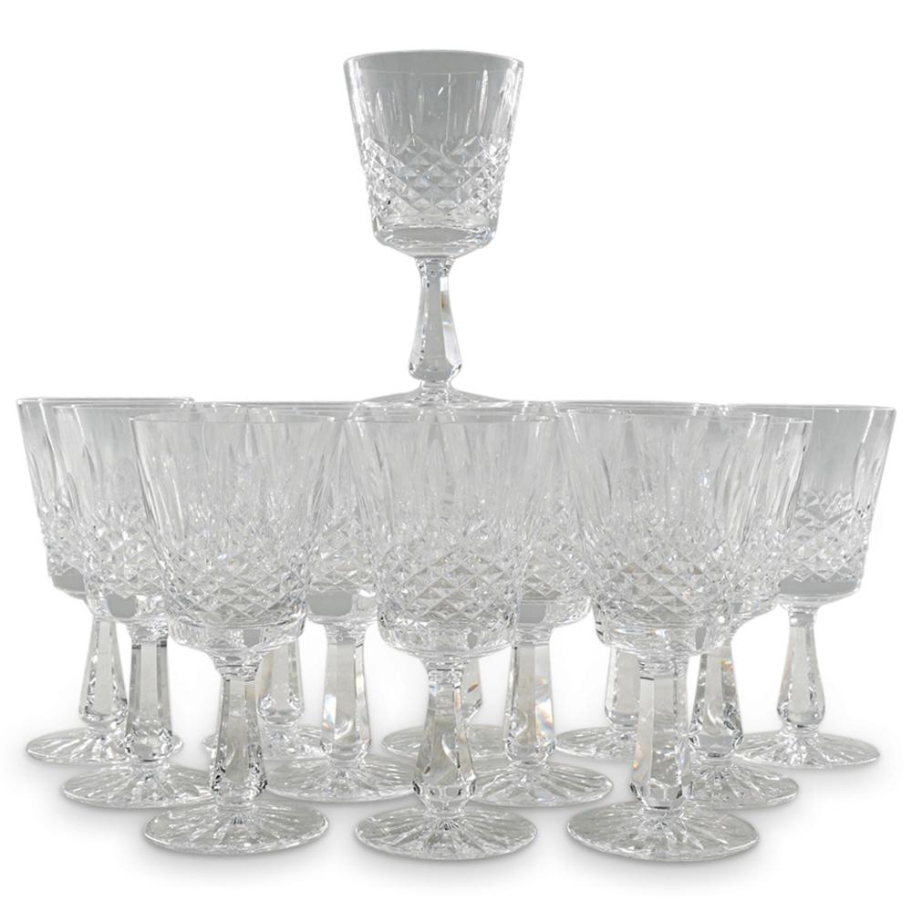 (13 Pc) Waterford Crystal Glass Stemware Set