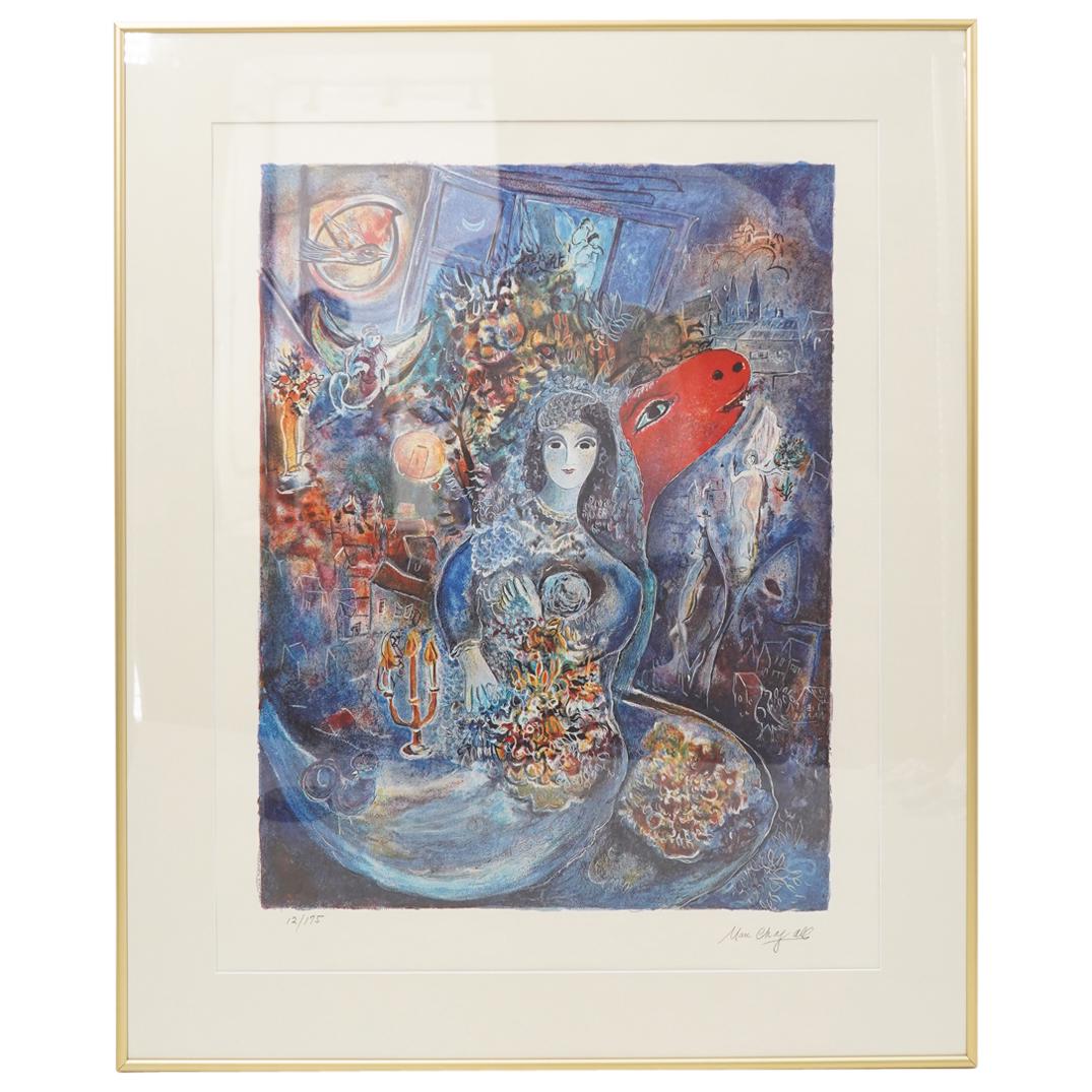 Marc Chagall (1887-1985) "bella" Limited Edition Lithograph Auction