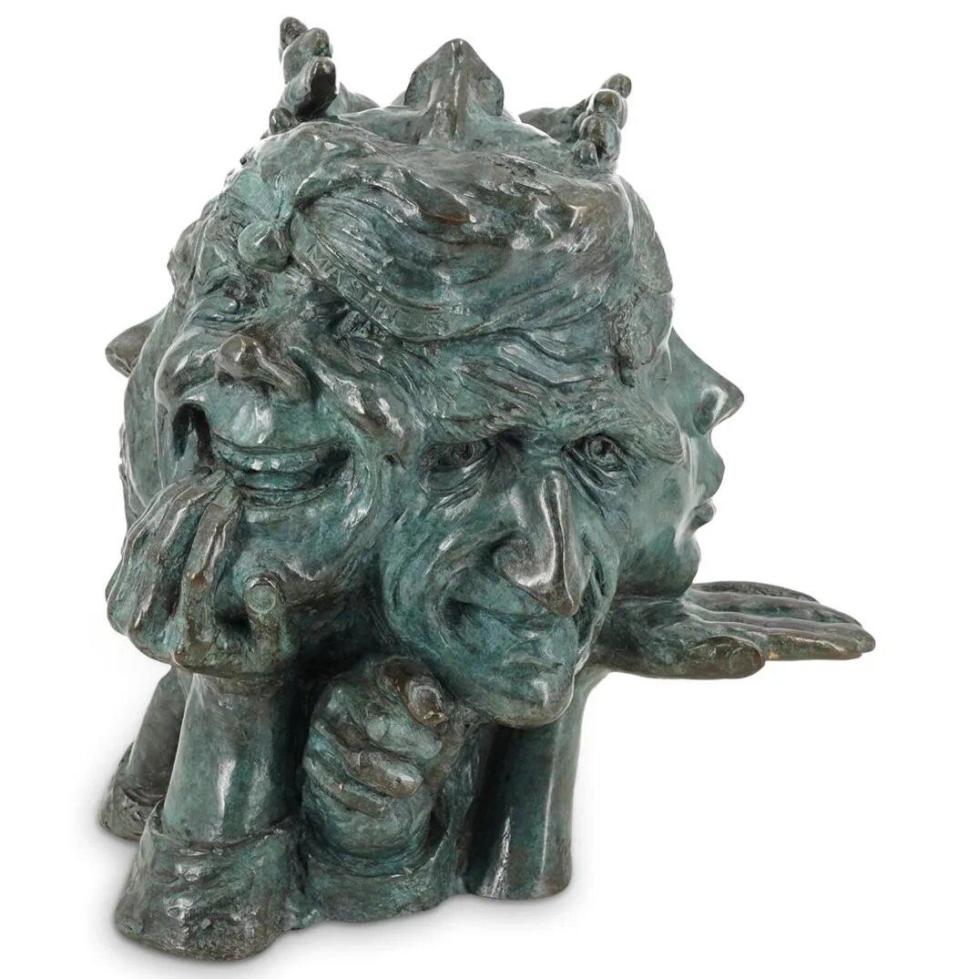 James Mastin (american, 1935-2016) "madcaps" Bronze Sculpture Ap Auction
