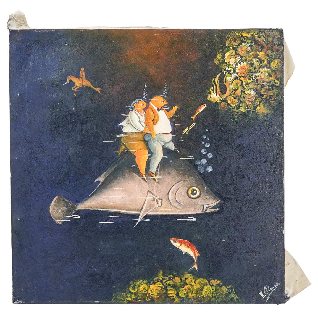 Andre Blaise (haitian, 20th Cent.) Oil On Canvas Auction