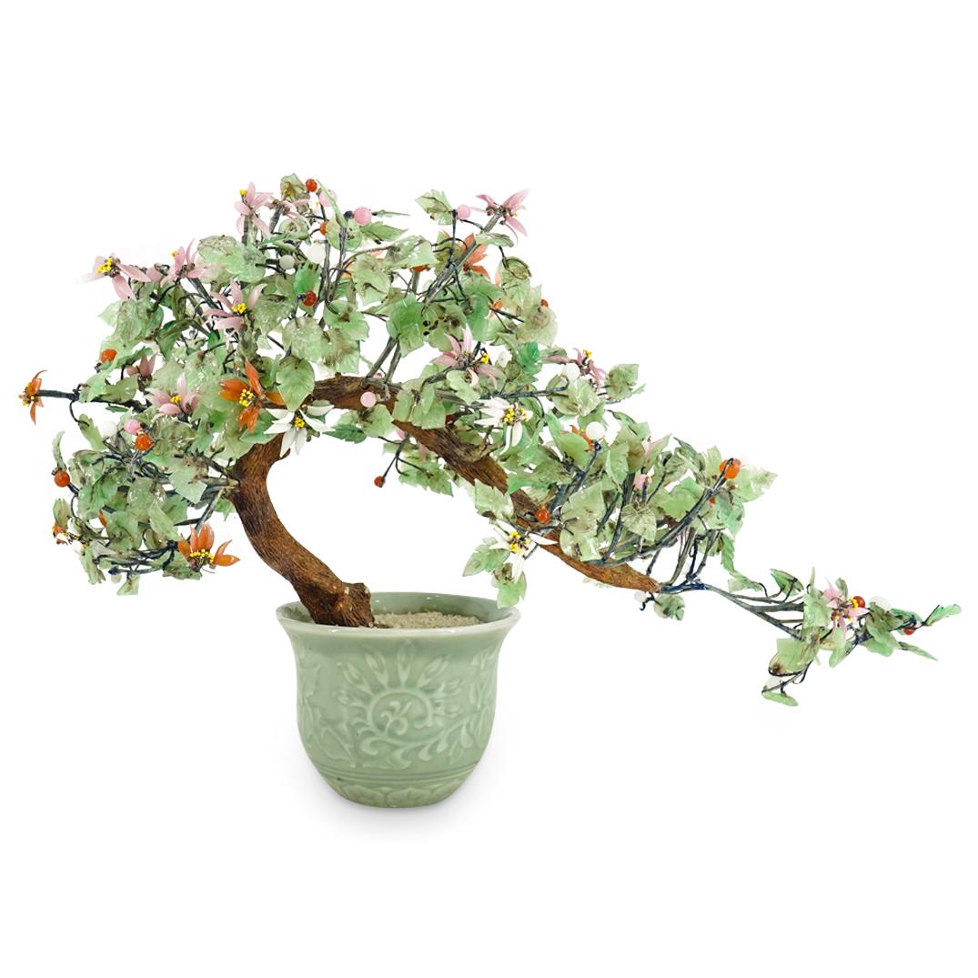 Chinese Jade / Semi Precious Stone Tree Auction