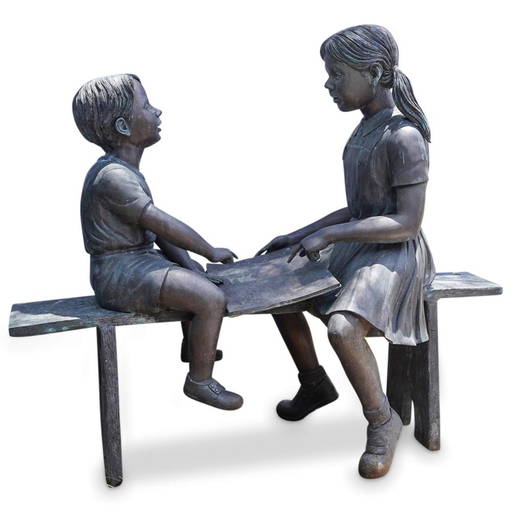 "a World To Teach" Inspired Bronze Garden Statue