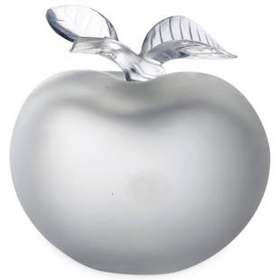 Lalique Crystal "grande Pomme" Perfume Bottle