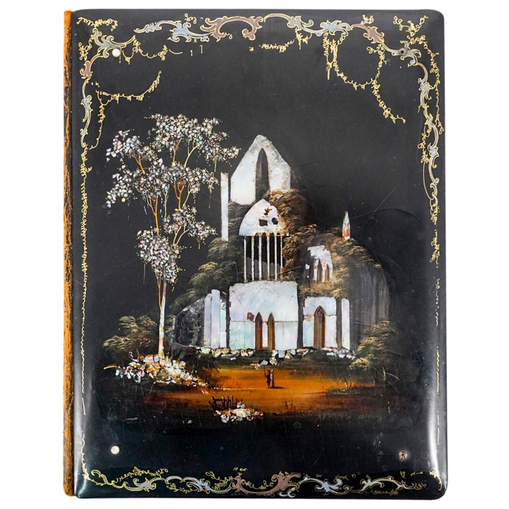 Antique Italian Photo Album Cover Auction