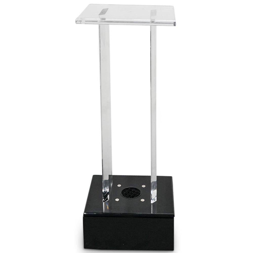 Lucite Pedestal Stand W/ Internal Light Auction