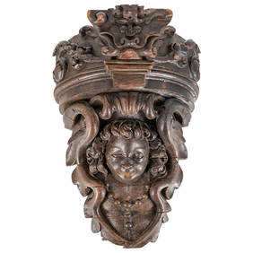 Iroquois, Seneca, Carved False Face Society Mask.