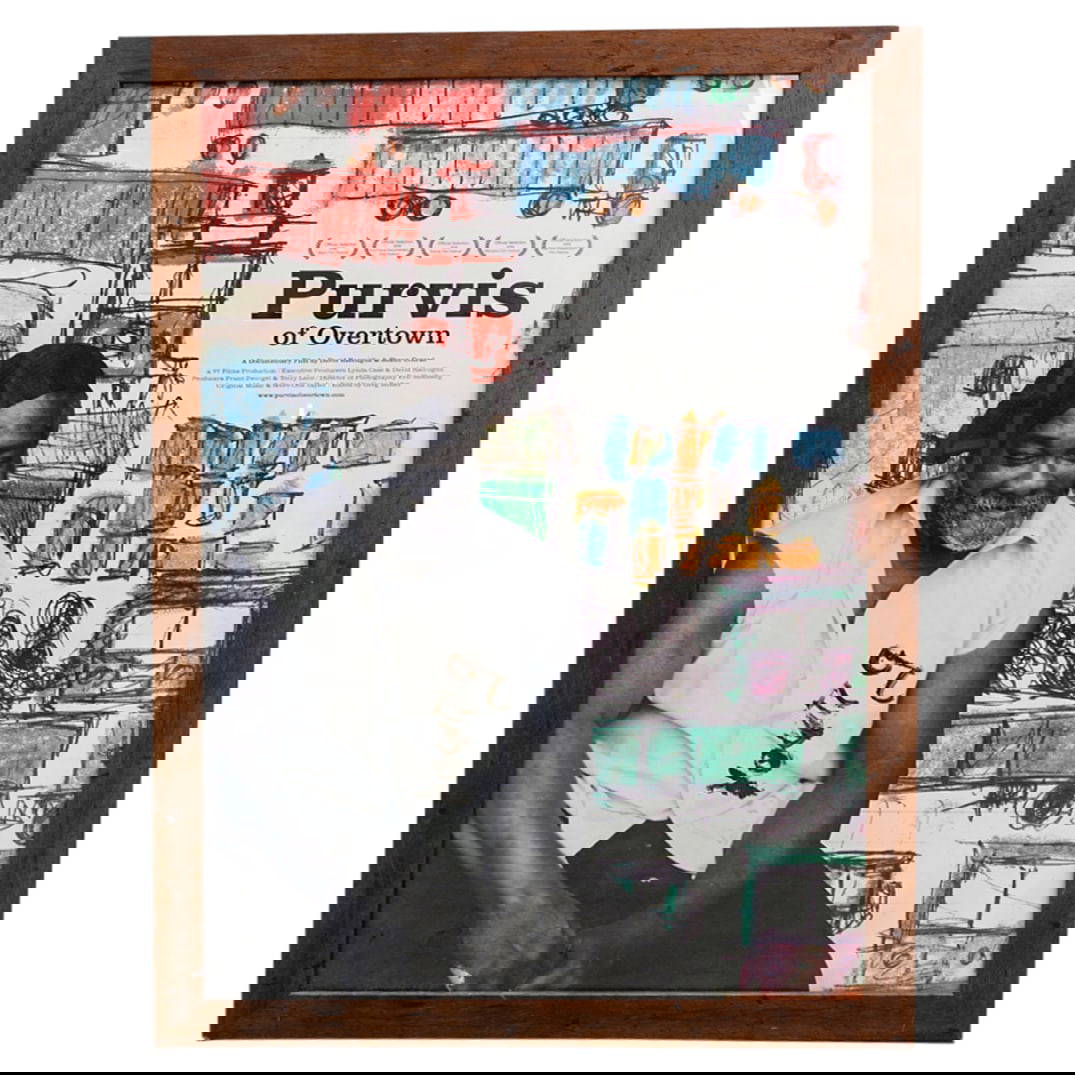 Signed Purvis Young "purvis Of Overtown" Framed Poster Auction