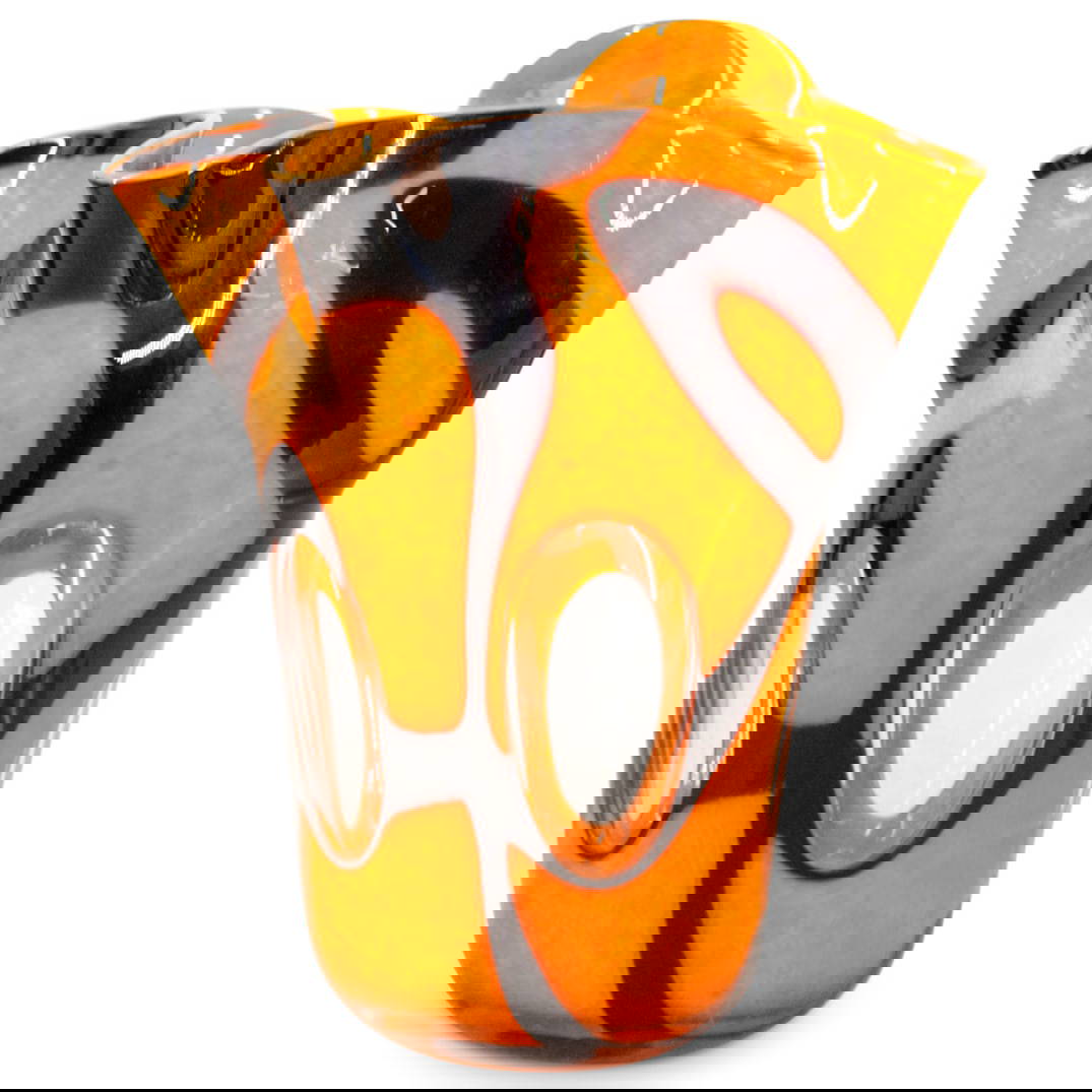 Murano Tiger Pattern Art Glass Vase Auction