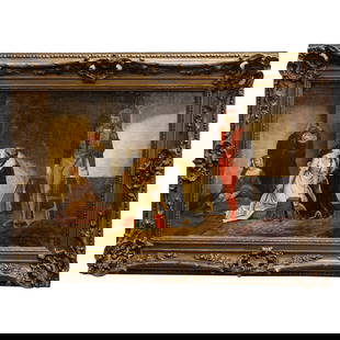 After Paul Delaroche "the Execution Of Lady Jane Gray" Oil On Canvas