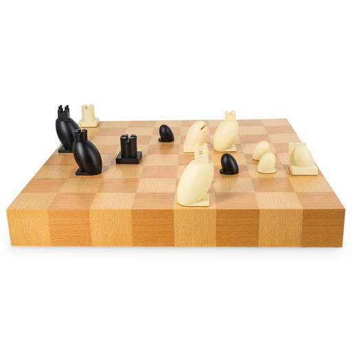 Michael Graves Wood Veneer Chess & Checkers Game Set
