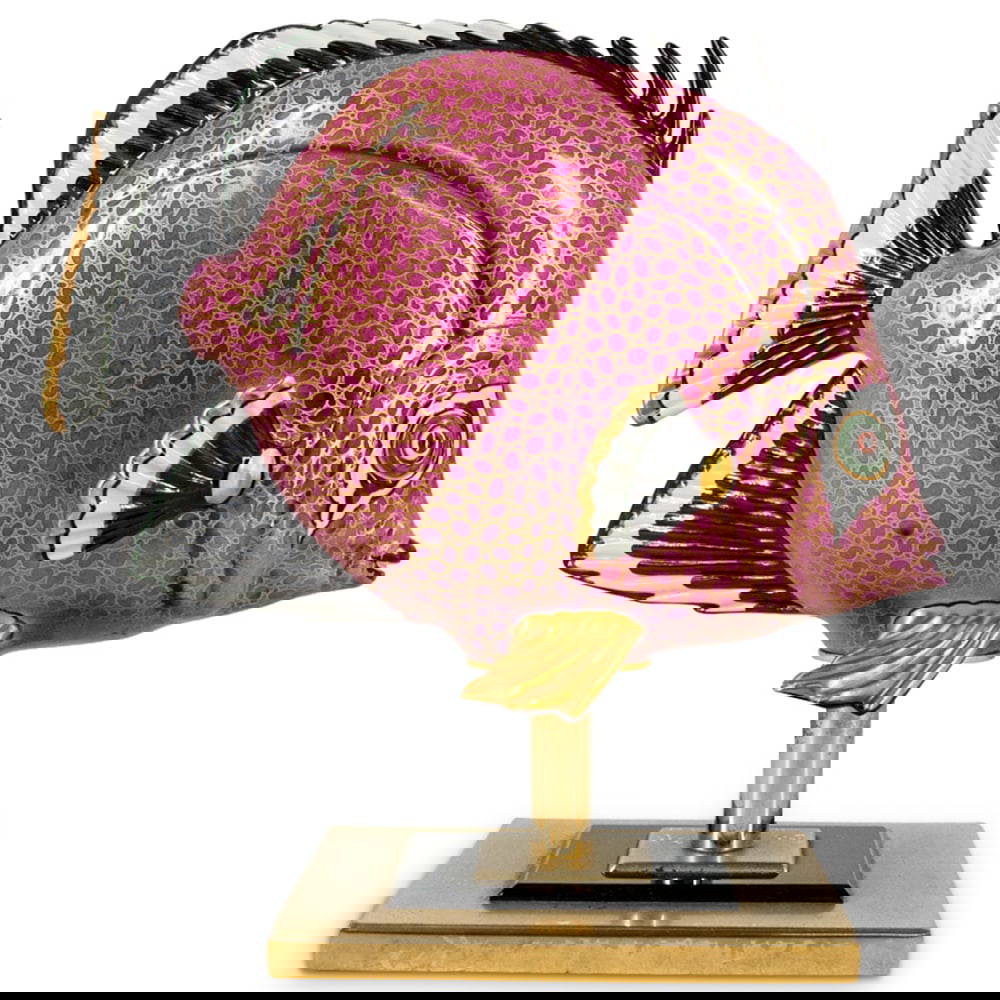 Oggetti Mangani Porcelain Fish Sculpture Auction