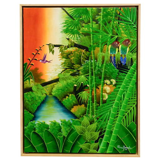 Pierre Bernard (haiti, 20th Cent.) Oil On Canvas