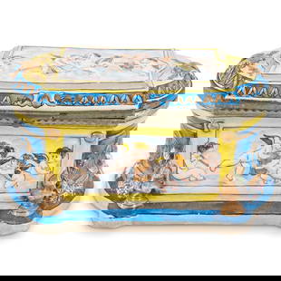 Antique Capodimonte Porcelain Box