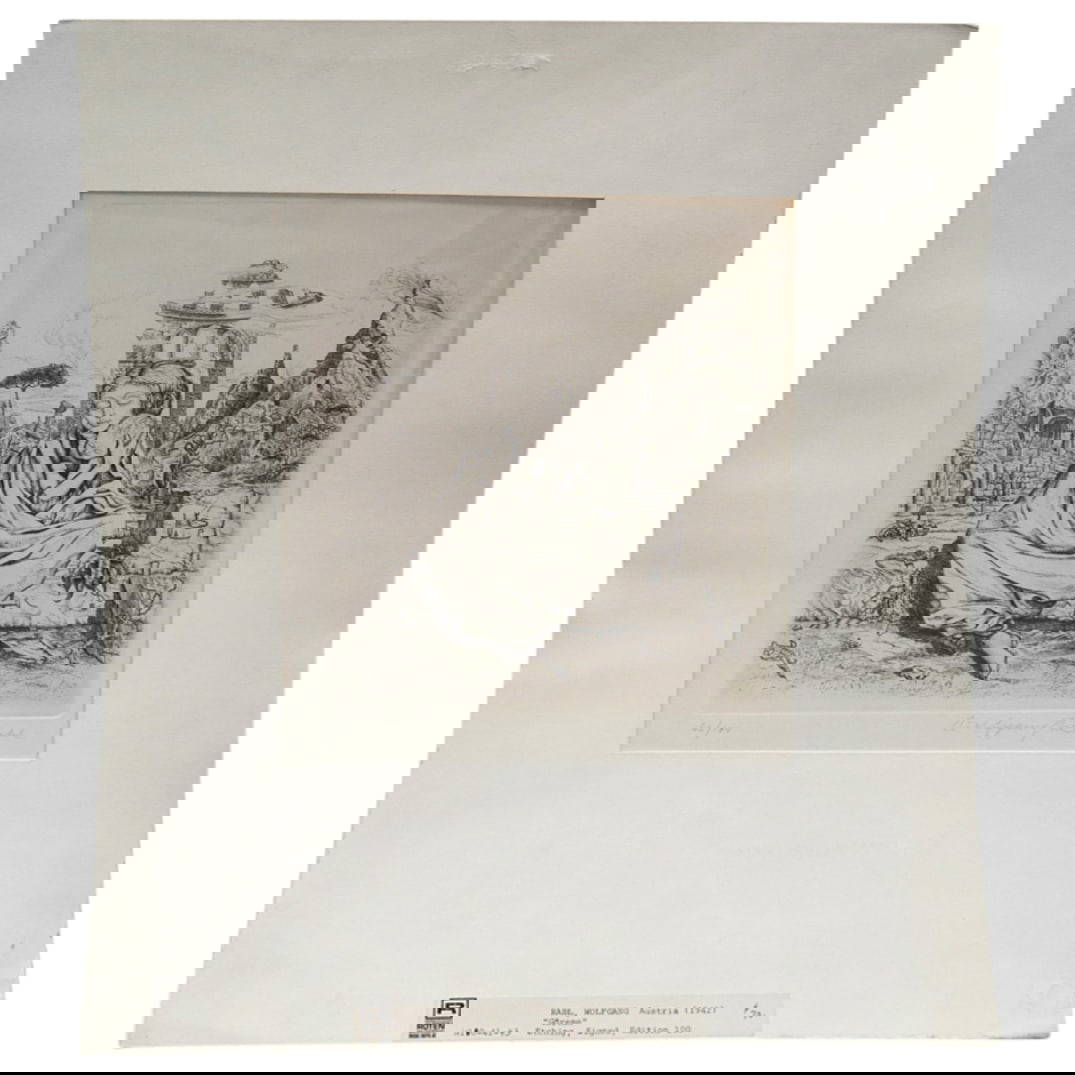 Wolfgang Rabi Etching On Paper Auction