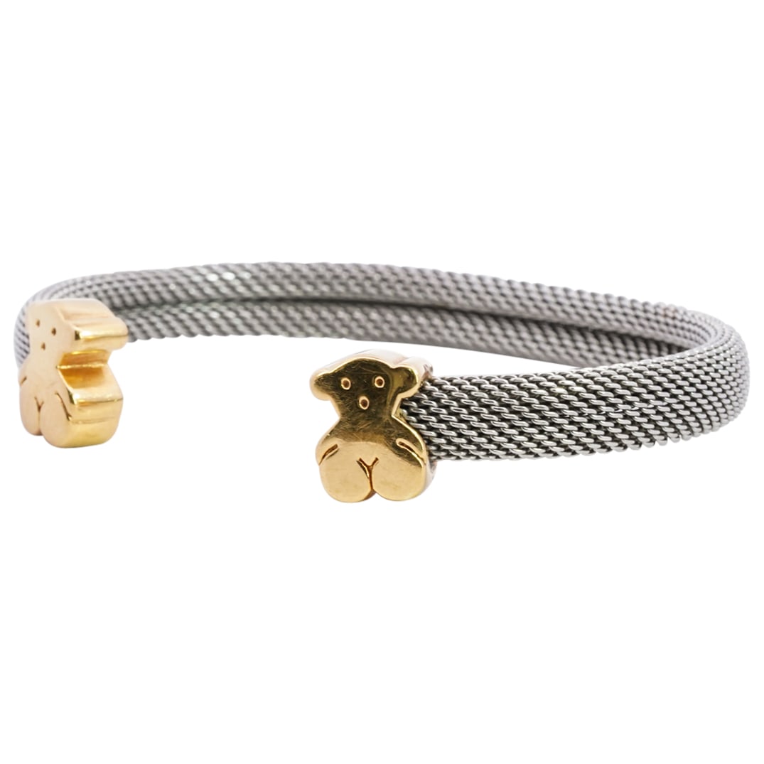 Tous 18k Gold Two Tone Bracelet Auction