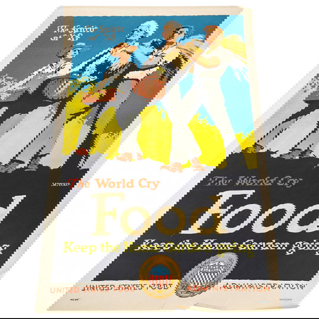 World War I "the Spirit Of '18" Poster Auction