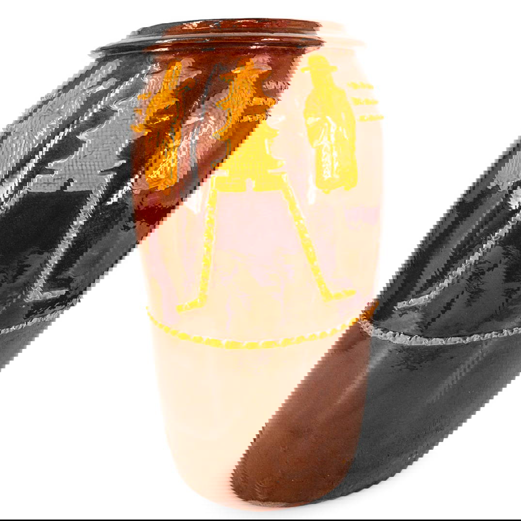 Antique Korean Earthenware Pottery Kimchi Jar Auction