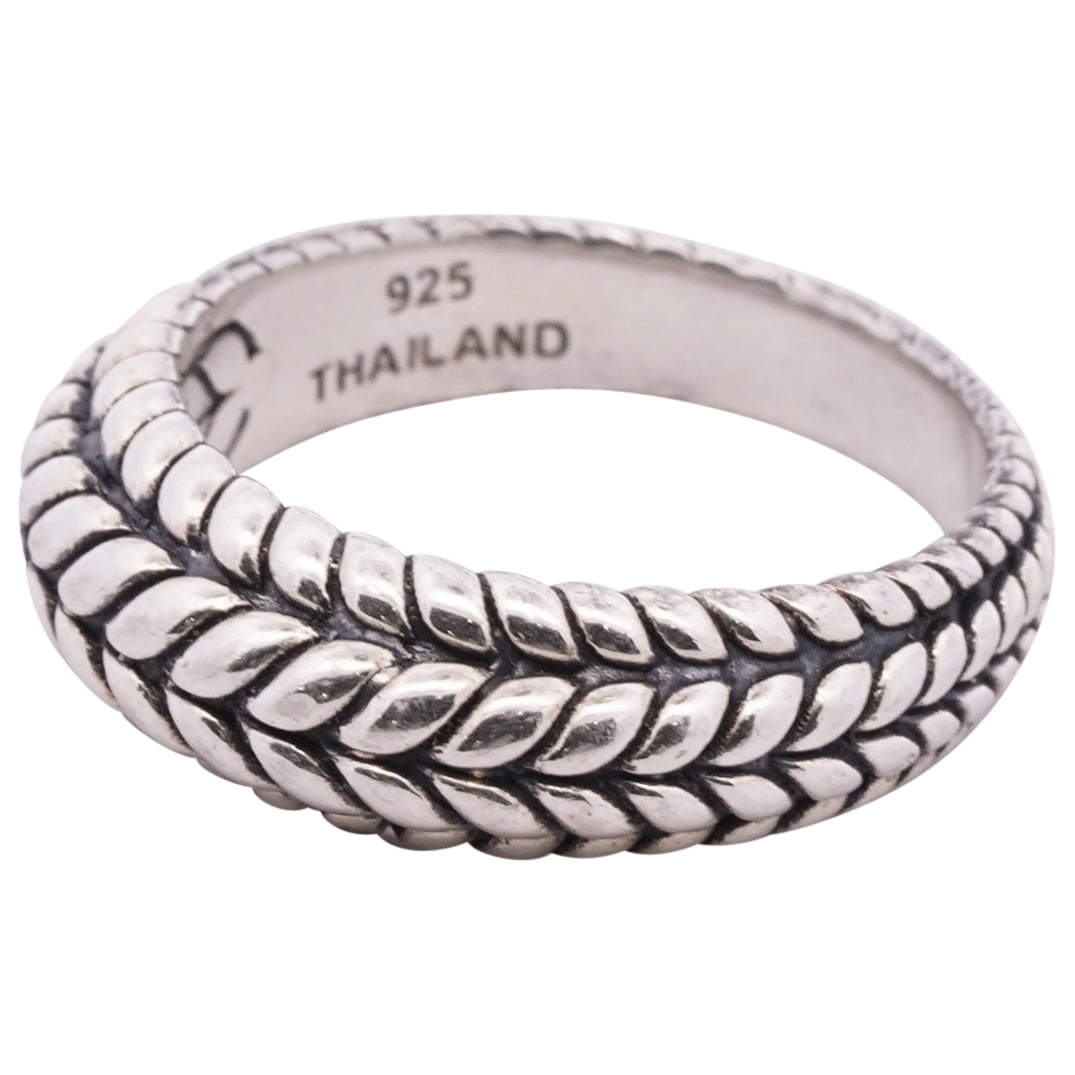 Sterling Silver Thailand Jai Band Ring Auction
