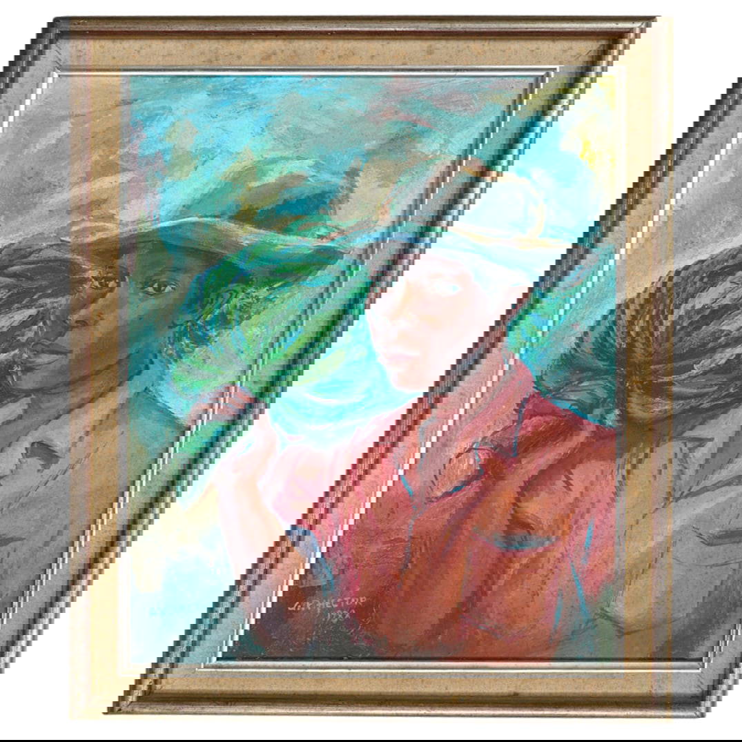 George Paul Hector (haitian, 20th Cent.) Oil Painting On Canvas Auction