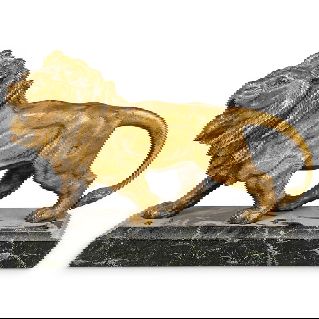 Antique European Lion Bronze Auction