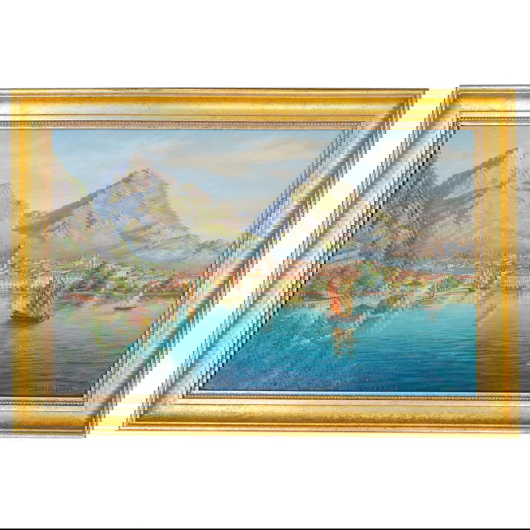 Alois Roth (1869-1930) Coastal Painting Auction