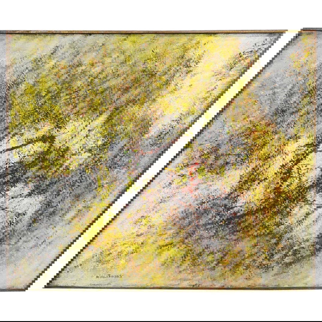 Shu Tanaka (japan B. 1908) Abstract Painting Auction