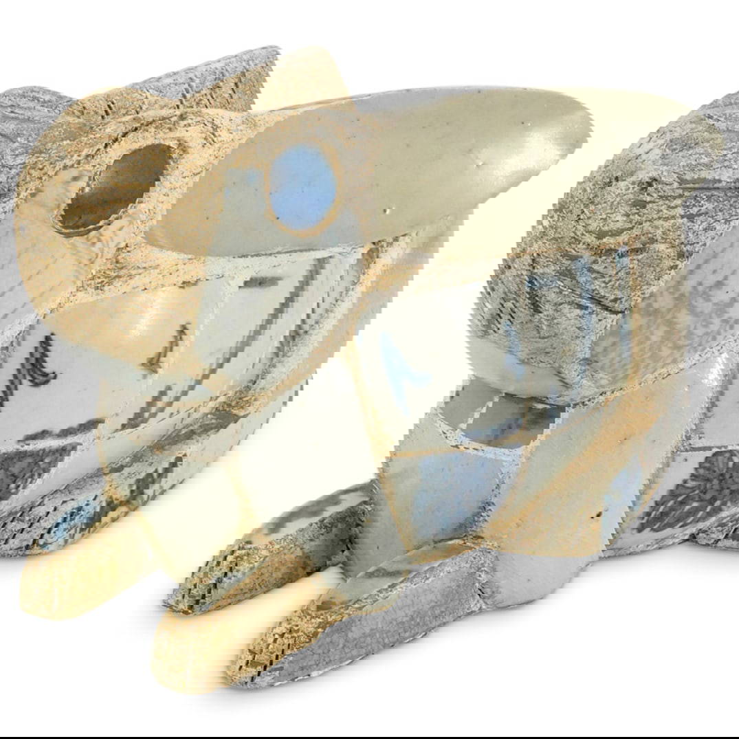 Chinese Porcelain & Cast Stone Rabbit Sculpture Auction