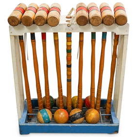 Vintage Jarts Lawn Darts Complete Set