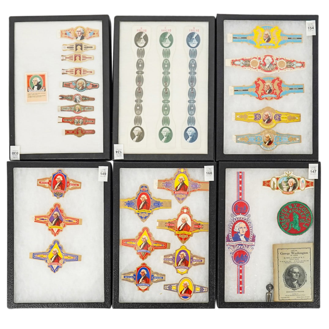 (33 Pc) George Washington Memorabilia Auction