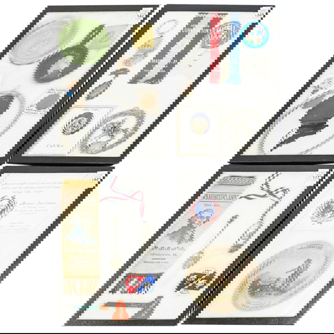 (20 Pc) George Washington Memorabilia Auction