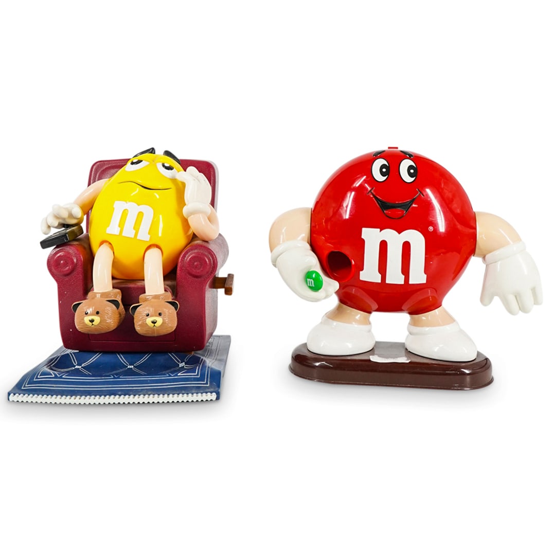 (2 Pc) Vintage M&m Candy Character Dispensers Auction