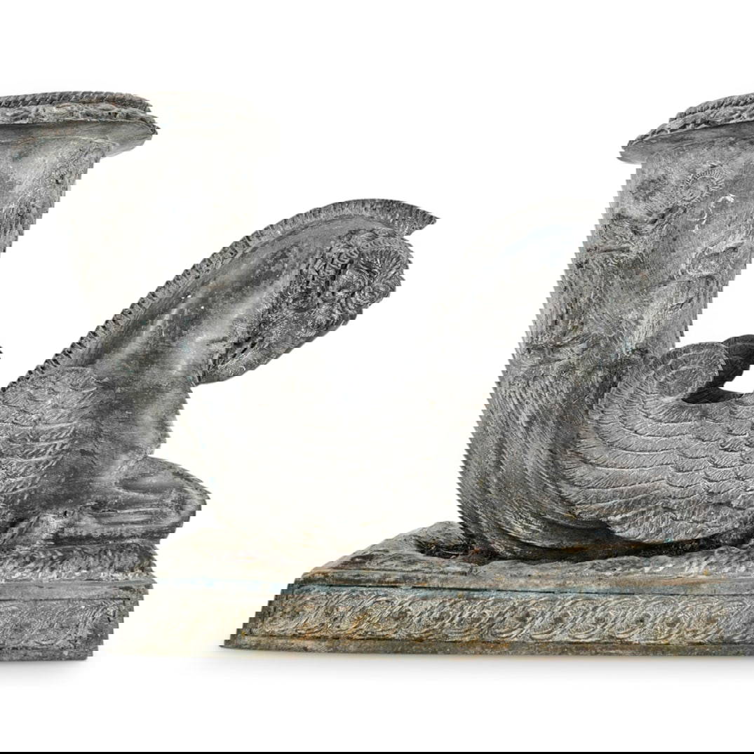 Antique European Neo Classical Chrysomallus Rython Cup Planter Auction