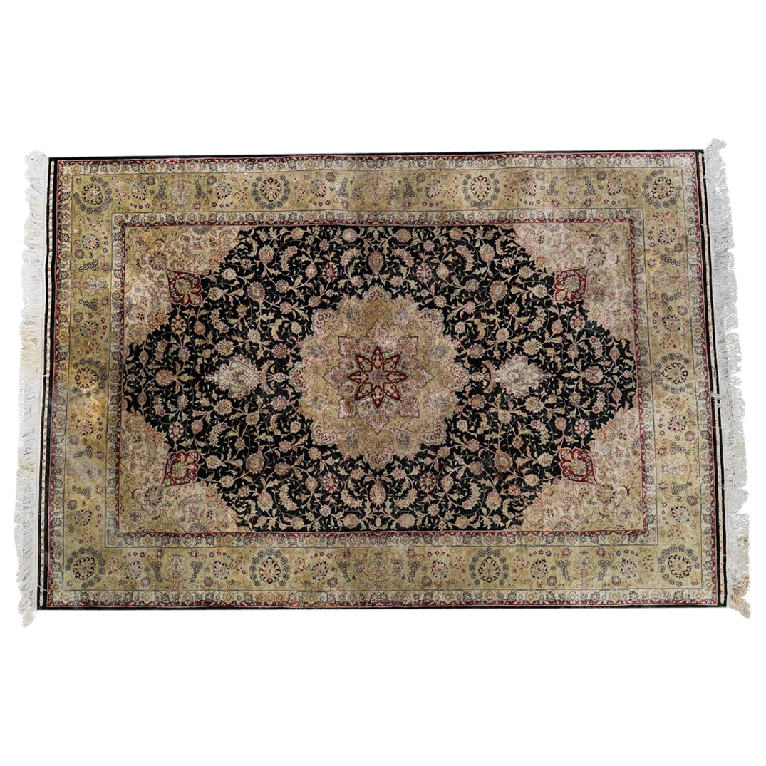 Persian Tabriz Silk Rug Auction