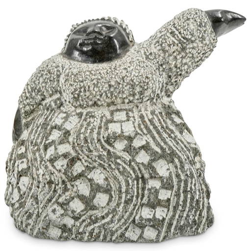 Colleen Madamombe (zimbabwean, 1964) "the Goodbye" Springstone Sculpture