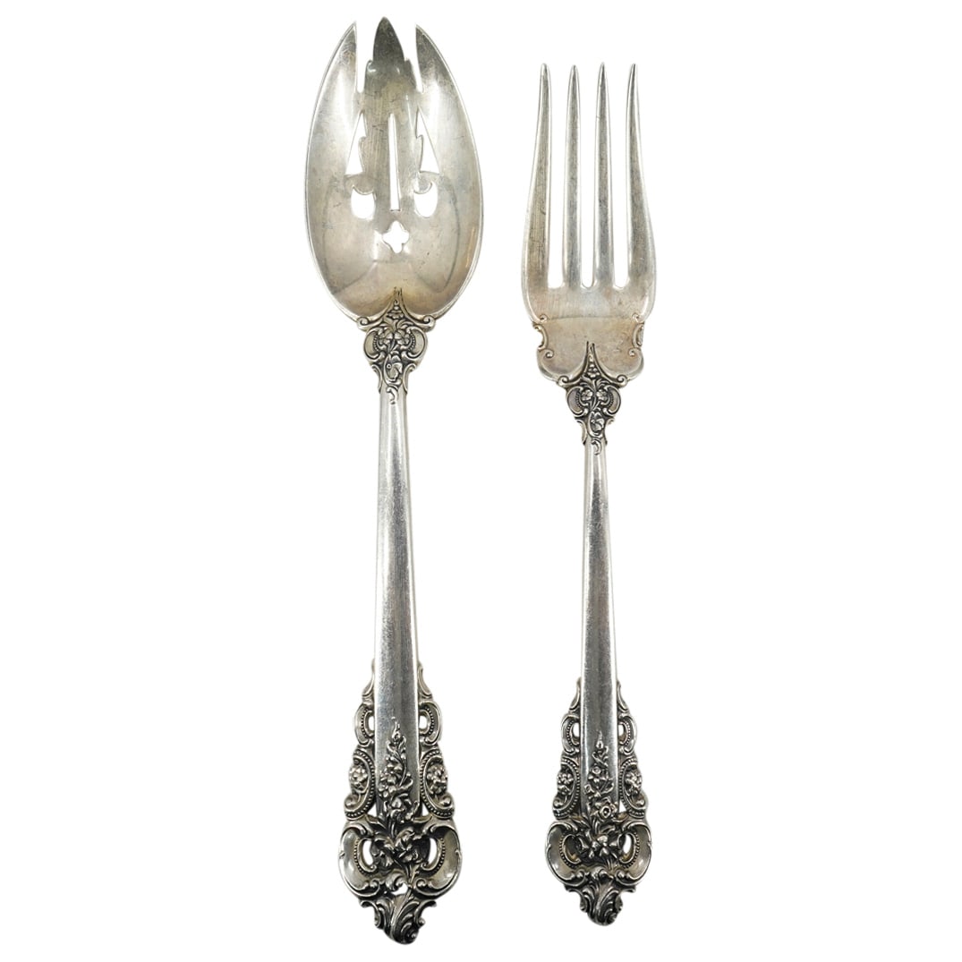 (2 Pc) R. Wallace & Sons Sterling Silver Flatware Auction