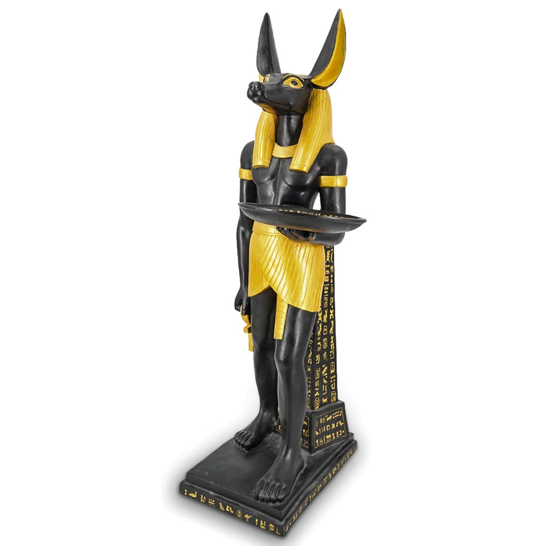 Carved Anubis Sculptural Tray Auction