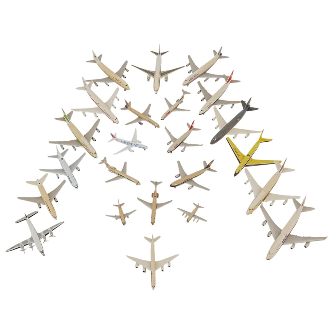 (23 Pc) Vintage Assorted Miniature Aircraft Model Grouping Collection ...