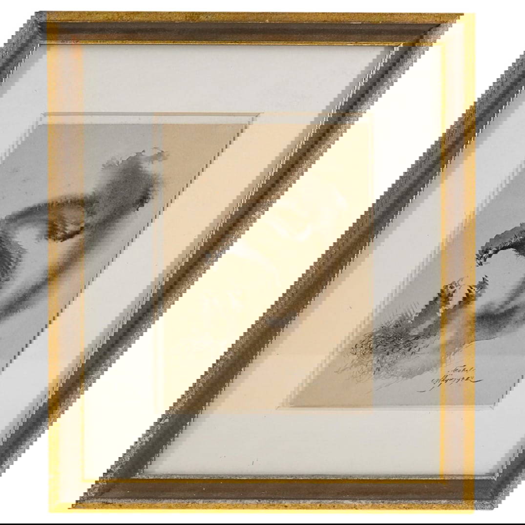 Roberto Fabelo (cuban, 1950) Original Ink On Paper Painting Auction