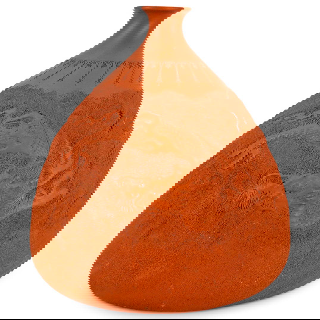 Japanese Terracotta Vase Auction