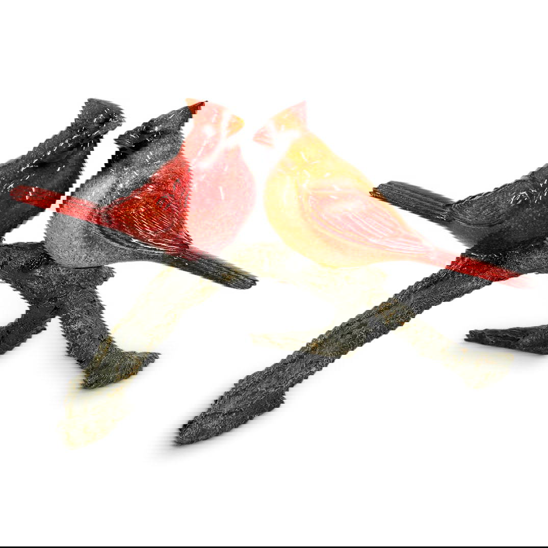 Enameled Resin Cardinal Grouping Auction