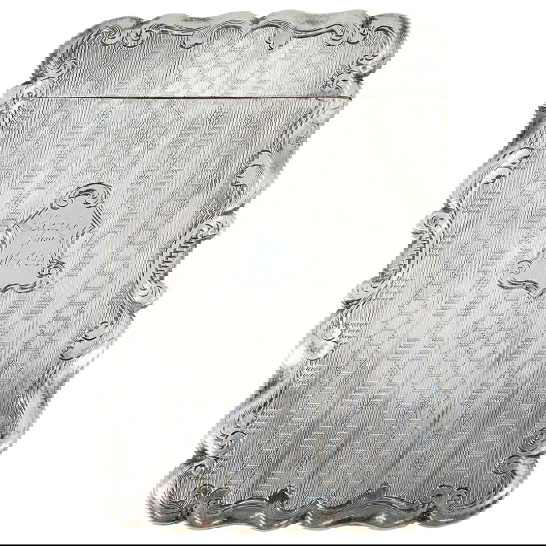 Frederick Marson Victorian Sterling Silver Card Case Auction